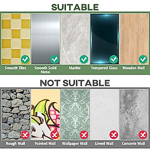 MAXIFFE 4 PCS Shower Caddy Adhesive Replacement, Shower Organizer Transparent Adhesive Strip, No Drilling Sticker Strip for Shower Caddy Organizer Shelves