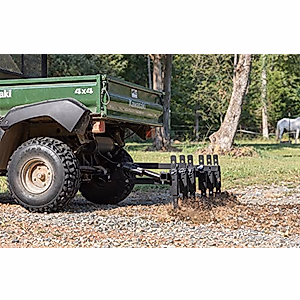 Black Boar ATV/UTV Plow Implement, Breaks Up Hard Ground w/6 Independently Adjustable Chisels, Use to Cultivate, Establish Food Plot, Maintain Land (66003)