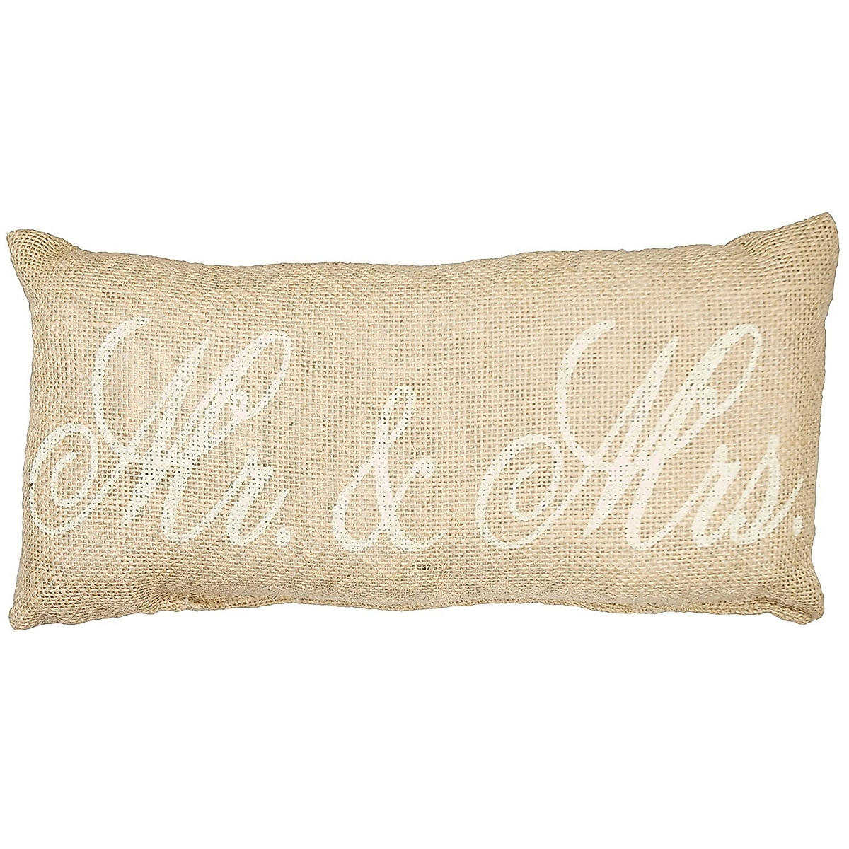 Mr. & Mrs. Burlap Pillow