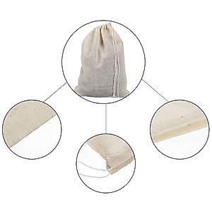 Pangda 30 Pack Muslin Bags Drawstring Bags Cotton Bags for Gifts (5 x 7 Inch)