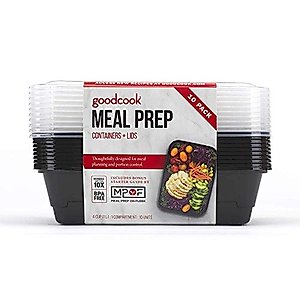 Good Cook 10783 Meal Prep on Fleek, 1 Compartment Multi-pack (2 sets of 10)2