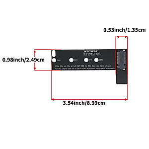 Lzcdelyxiao NVME SSD Convertor Card M.2 NGFF M-Key Solid State Disk Compatible with 2014 Mac Mini Late A1347 MEGEM2 MEGEQ2 MEGEN2 with 2 Screws