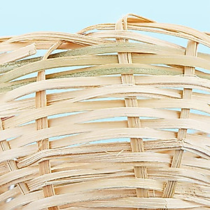4 Pack Tiny Handwoven Bamboo Bird Nest Cage House Hatching Breeding Cave with Hook for for Small Bird Parrot Budgie Parakeet Cockatiel Conure Lovebird Finch Canary Cockatoo African Grey