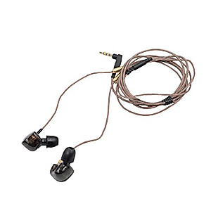 KZ FBA_4330330199 Beteran ATE -ATE Dynamic Balanced Armature IEMS In Ear HIFI Monitors DJ Studio Stereo Music Earphones Headphone Earbuds For Mobile Phone iPhone Samsung MP3 MP4 Music Player no Mic (Balck)