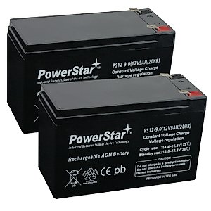 PowerStar-- 2 Pack -9AH Replacement for APC Back-UPS XS1500 XS 1500 12V 7Ah Battery