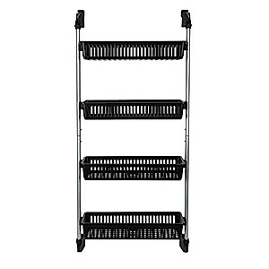 Organize It All Over The Door 4-Basket Hanging Storage Unit With Hooks