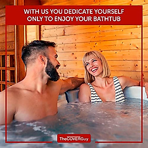 The Cover Guy Deluxe/Extreme/Standard Hot Tub Cover - Custom Made Replacement Spa Cover 5, 6 or 4 Inch Taper - Built for All Climates Including Winter