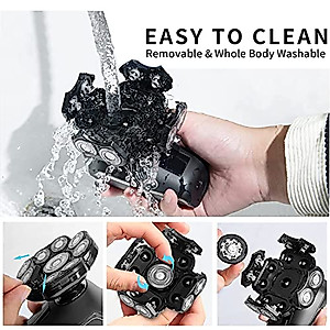 9D Blade Replacement Heads, Shaver Replacement Blades, Head Shavers for Bald Men, Shaver Head Replacement, Stainless Steel Rotary Blades for Electric Head Razor