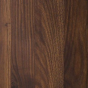 Mainstays Student Desk - Home Office Bedroom Furniture Indoor Desk - Easy Glide Accessory Drawer (Desk Only, Rodeo Oak) (6 Cube Computer Desk, Dark Walnut)