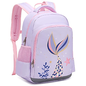 JIANYA Girls Backpack for School Kids Bookbag Kindergarten Elementary Backpack Lunch Box Set