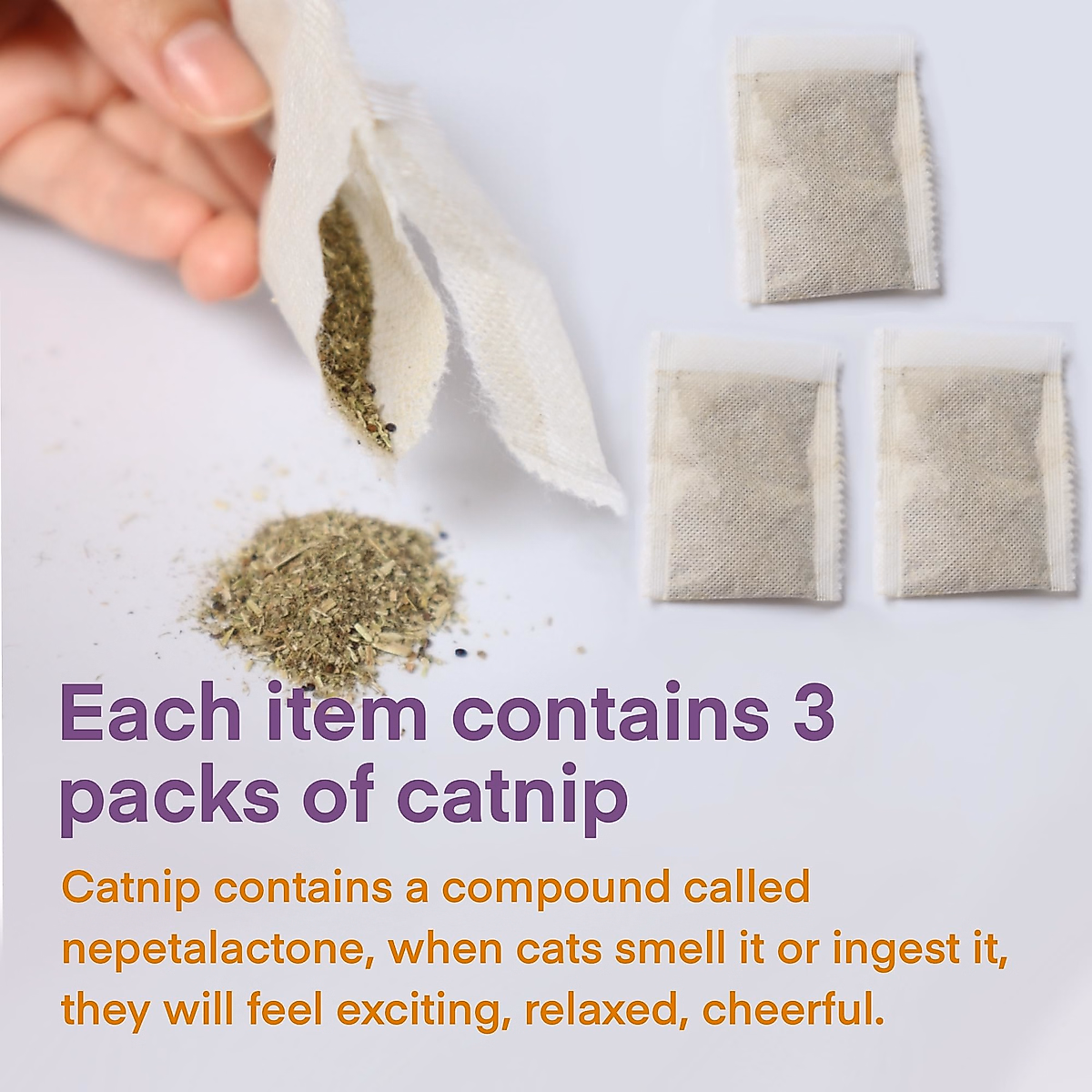 Fokauiwo Cat Chew Toys for Bored Indoor Adult Cats, Interactive Catnip Rope Toy for Teeth Cleaning, Cat Nip Teething Toys for Cats Kittens, Kitty Kicker Toy, 3 Pack (Plus 3 Pouches of Catnip)