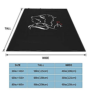Beauty Within The Beast Fleece Throw Blanket for Couch Sofa or Bed Throw Size, Soft Fuzzy Plush Blanket, Luxury Flannel Lap Blanket, Super Cozy and Comfy for All Seasons (60" x 50")