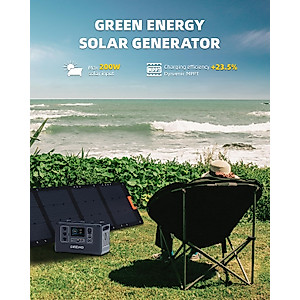 DEENO Portable Power Station 1500W, 1036Wh LiFePO4 Battery Solar Generator for Home Backup Emergency Outdoor Camping RVs(Solar Panel Optional)