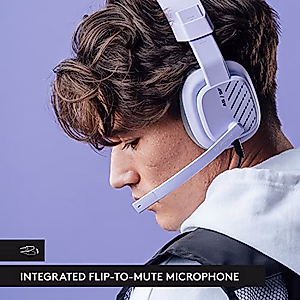 Logitech G Astro A10 Gen 2 Cross-Platform Wired Gaming Headset for PlayStation 5/4, Xbox S|X, Nintendo Switch, PC: 3.5mm Headphone Jack, 32mm Drivers, Flip-to-Mute Mic, Over-Ear - Lilac