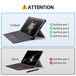 Surface pro 7 Case, Microsoft Surface Pro Cover, Shockproof Protective Skin Covers Sleeve for Surface Pro 7 Plus/Surface Pro 7 / Surface Pro 6 / Surface Pro 5 / Surface Pro 4 with Pencil Holder