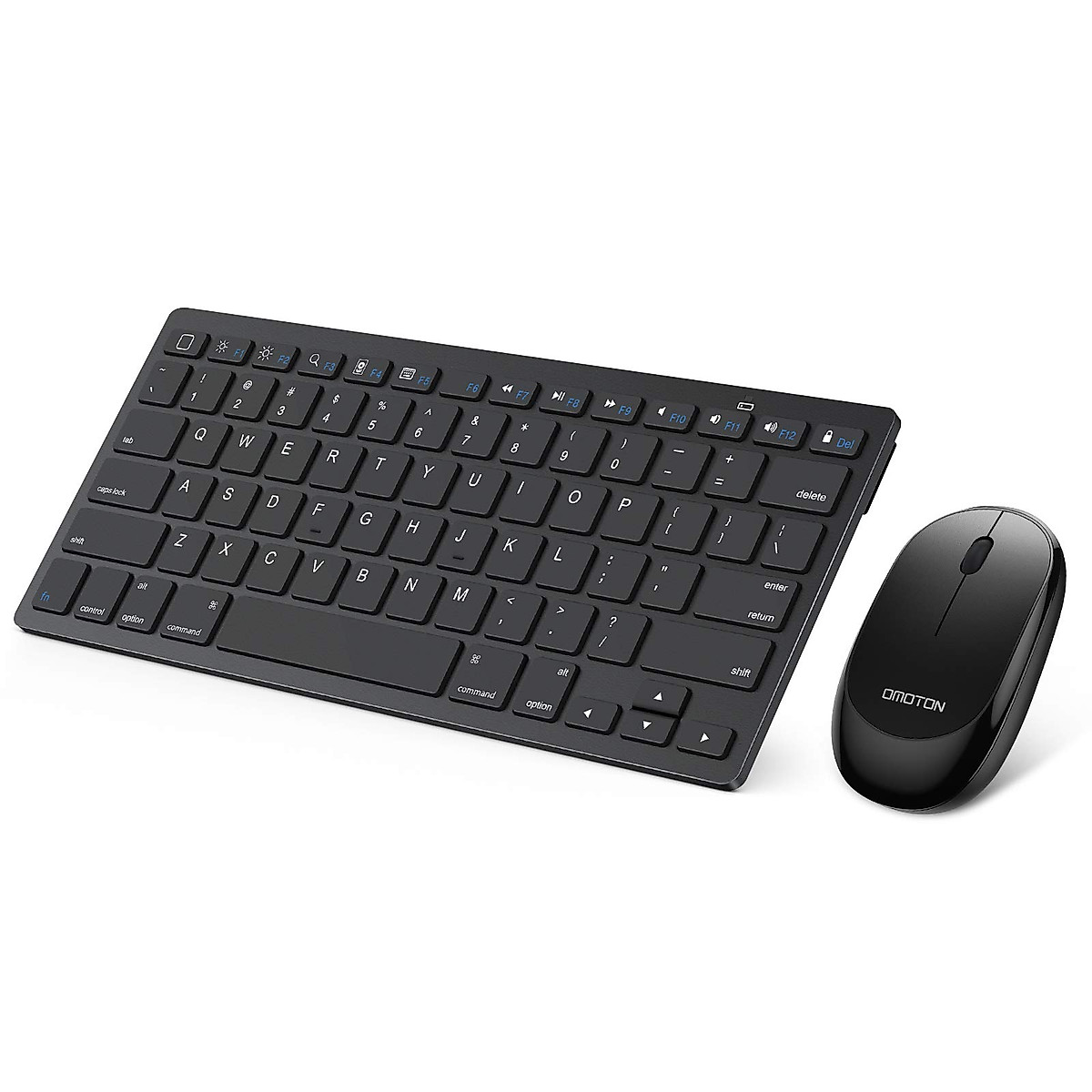 OMOTON Bluetooth Keyboard and Mouse Combo, Wireless Keyboard Mouse for iPad Pro 13,11(2024)/12.9, iPad 10th/9th/8th/7th Gen, iPad Air 6/5/4, and Bluetooth Enabled Devices (Black)