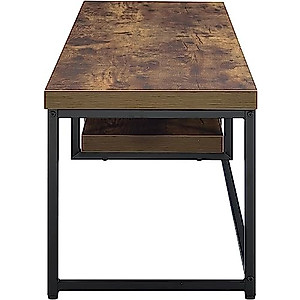 ACME Furniture AC-91782 TV Stand, 59", Weathered Oak & Black