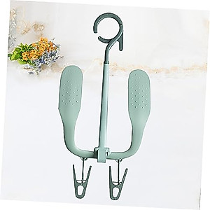 Zerodeko 1Pc Hanging Clothes Drying Rack Shoes Drying Hanger Laundry Hanging Rack Laundry Hanger Drying Rack Shoes Drying Rack Shoes Dryer Rack Dryer Rack for Shoes Coat Hanger Shoe Rack
