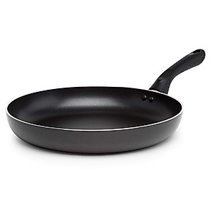 Ecolution Easy to Clean, Comfortable Handle, Even Heating, Dishwasher Safe Pots and Pans, 12.5-Inch Frypan, Black
