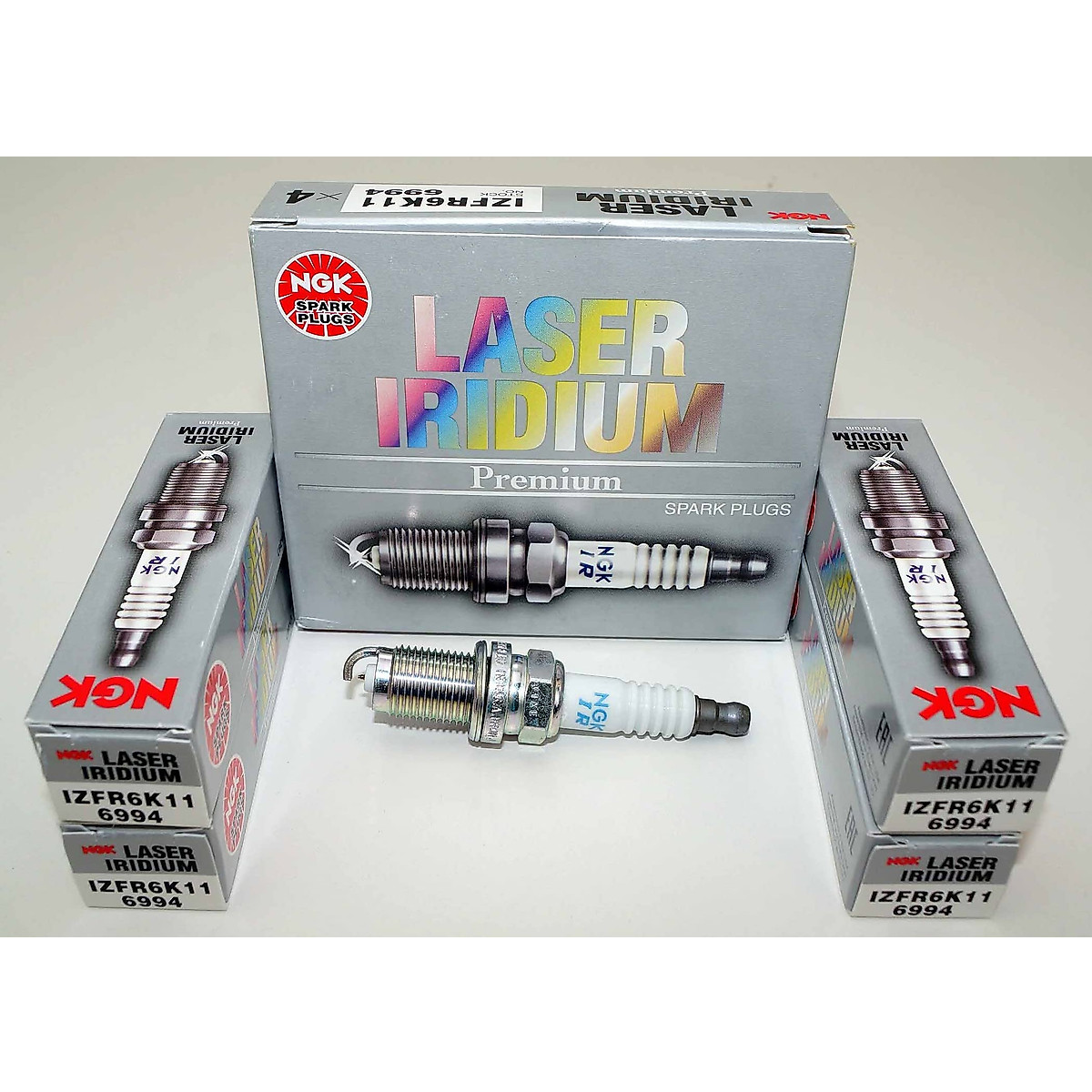 NGK Spark Plug IZFR6K11- Set of 4
