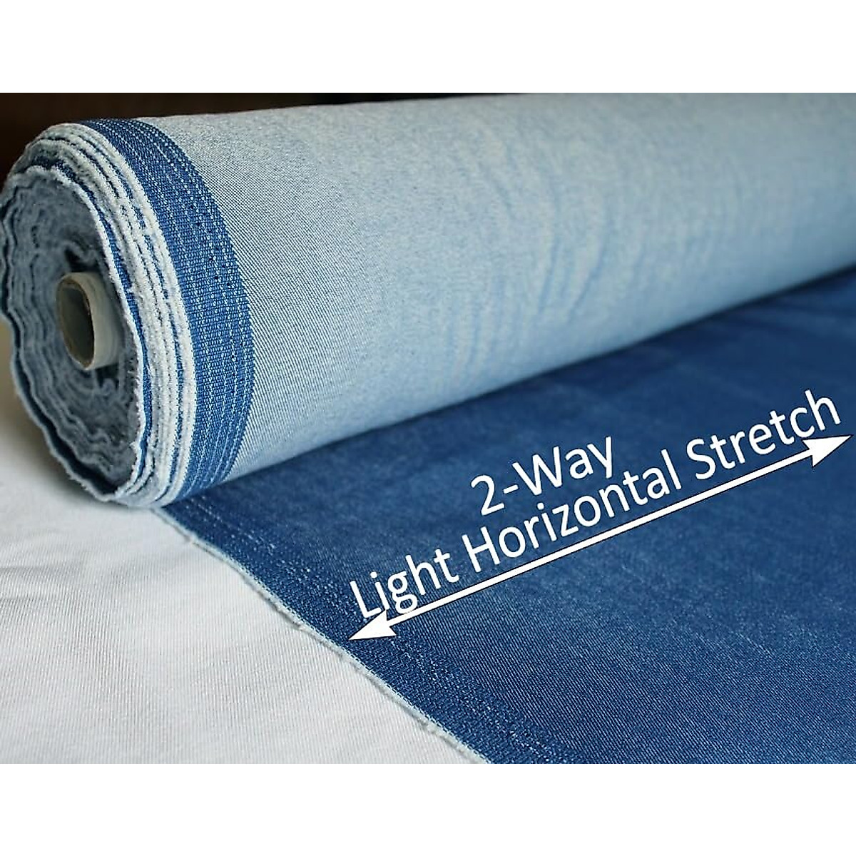 1-Yard 8 oz Indigo Blue Denim Fabric for Sewing, Crafting |Stretch Denim Fabric |Denim Fabric by The Yard |Jean Material|Denim Material|Blue Jean Fabric 1 Yard precut (60''x36'')