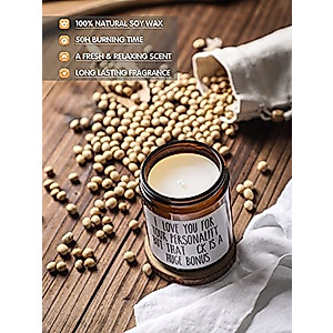 Funny Gifts for Boyfriend Husband, I Love You for Your Personality Scented Candle, Unique Rude Birthday Anniversary Father's Day Gift Valentine's Day Gift for Husband Boyfriend Him Fiance Men