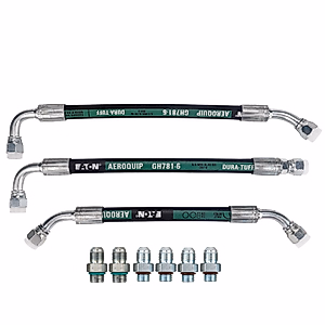 3mirrors High Pressure Oil Pump HPOP Hoses Lines & Crossover Replacement Kit Compatible with Ford Excursion F250 F350 F450 F550 Super Duty 1999-2003 7.3L Powerstroke Turbocharged Engine