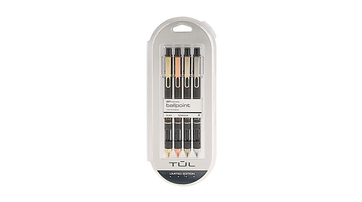 TUL Element Retractable Ballpoint Pens - Pack of 4