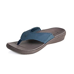 Powerstep Archwear, Arch Supporting Thong Sandal, Women's Orthotic Casual Dress Flip Flop, Navy, 11