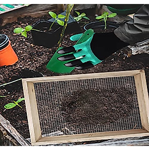 Soil Sifter, Dirt Sifter for Gardening, Compost Sifter, Garden Sieve, Light Wood Sifter for Rocks, Screen Sifter Top Soil/Peat Moss/Worm/Leaves/Loam Soil/Sand,Great Garden Tool for Plants & Vegetables