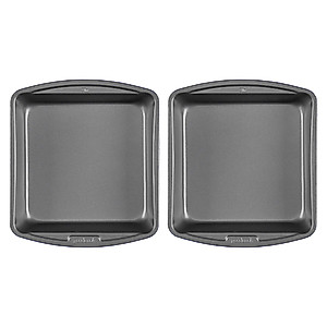 Goodcook 2pk Set 8x8 Baking Pan, 2 Pack, Gray