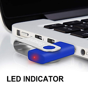 Exmapor 5 Pack USB Flash Drive 32GB Swivel Thumb Drives for Storage USB Stick(Mixed Color: Black, Red, Green, Blue, White)