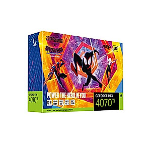 ZOTAC GAMING GeForce RTX 4070 Ti AMP AIRO Spider-Man: Across The Spider-Verse Inspired Graphics Card Bundle - ZT-D40710F-10SMP