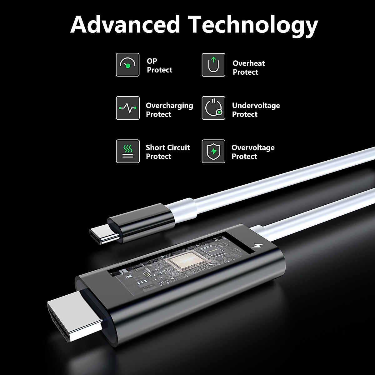 RREAKA Portable Switch Dock USB C to 4K HDMI Conversion Cable for Nintendo Switch/Switch OLED, TV HDMI Adapter Cable Compatible with Nintendo Switch, Steam Deck, Laptop,Tablet, Mobile Phone