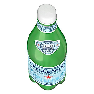 S.Pellegrino Sparkling Natural Mineral Water, Plastic Bottles, 16.9 Fl Oz (Pack of 12)