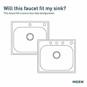 Moen 7245SRS Belfield One Handle High Arc Kitchen Faucet, Spot Resist Stainless, Side Spray, Ergonomic Head Angle, Flexible Installation, Optional Deckplate Included