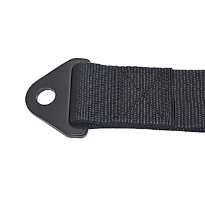 Spocoro Car Racing Tow Strap,Front or Rear Bumper Tow Strap Black (Pack of 1)