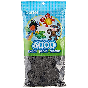 Perler Beads Fuse Beads for Crafts, 6000pcs, Black