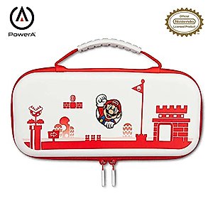 A Power Protection Case For Nintendo Switch or Nintendo Switch Lite - Mario Red/White, Protective Case, Gaming Case, Console Case (Nintendo Switch)