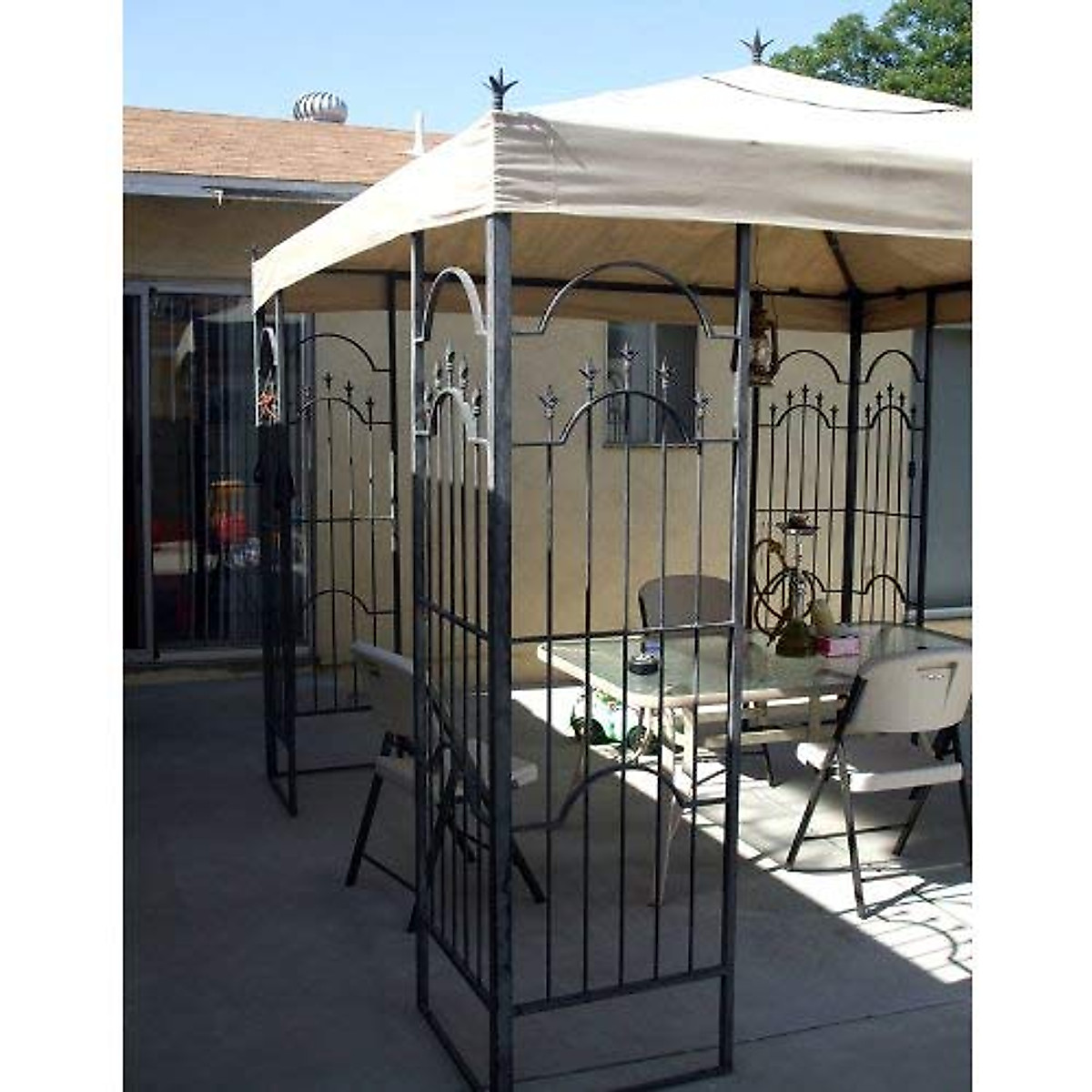 Garden Winds Spears Finial Gazebo Replacement Canopy Top Cover - RipLock 500