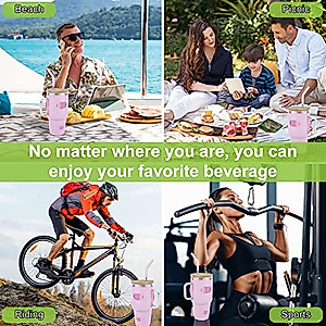 Glass Tumbler Cup with Silicone Sleeve, 32oz Water Bottle Tumbler w/ Bamboo Lid and Straw- Easy to Grip, Leakproof Glass Tumbler Mug Drinking Glass Cups, Dishwasher Safe for Travel Home Coffee (Pink)