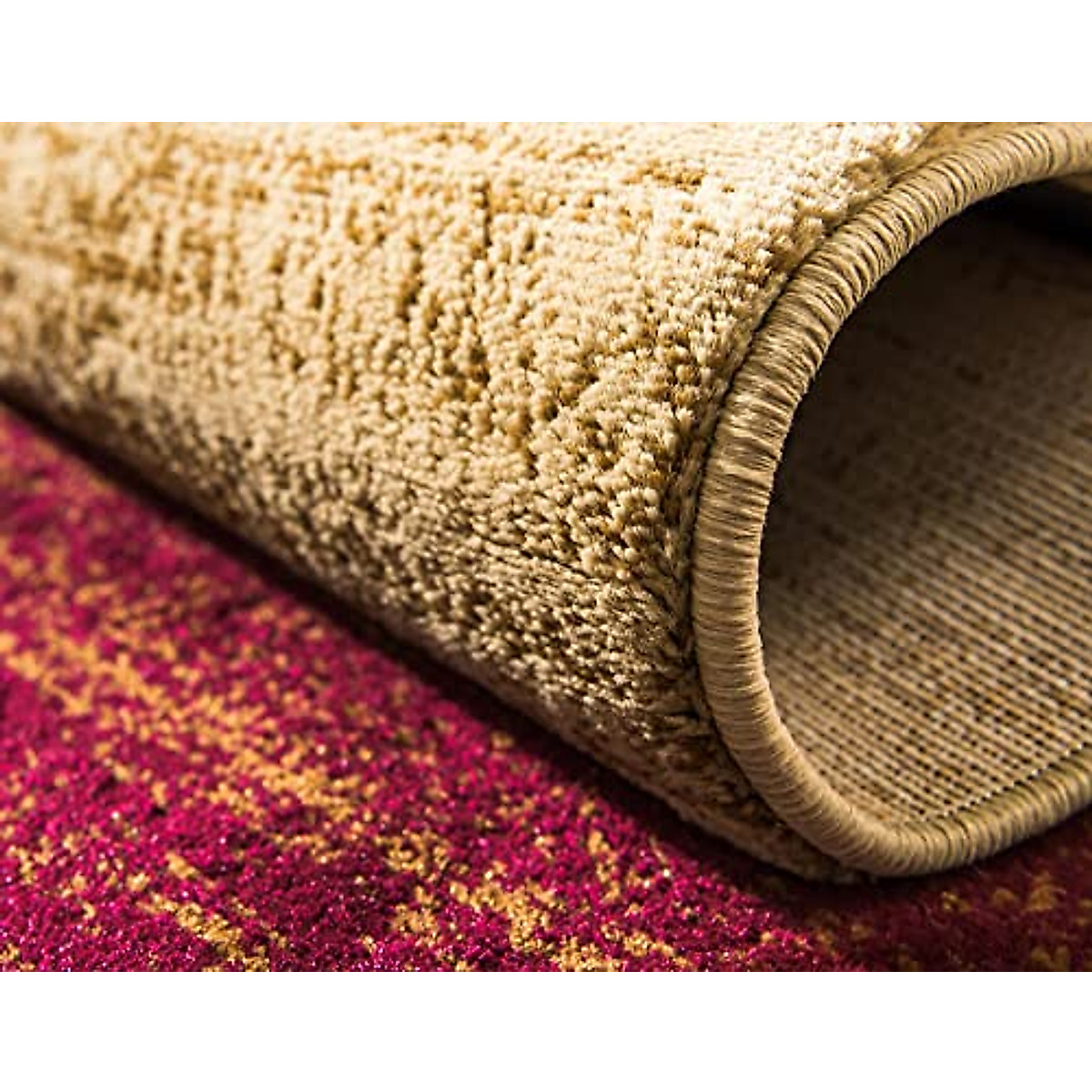 Unique Loom Barista Collection Area Rug - Ngada (2' 2" x 6' 1" Runner, Beige/ Red)