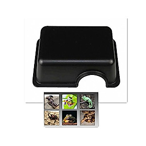 Reptile Hide Box, Small Animal Hideaway, Hides with Texture Help Peeling, for Snakes, Lizards, Leopard Gecko (M)