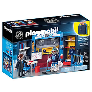 Playmobil NHL Locker Room Play Box, Blue