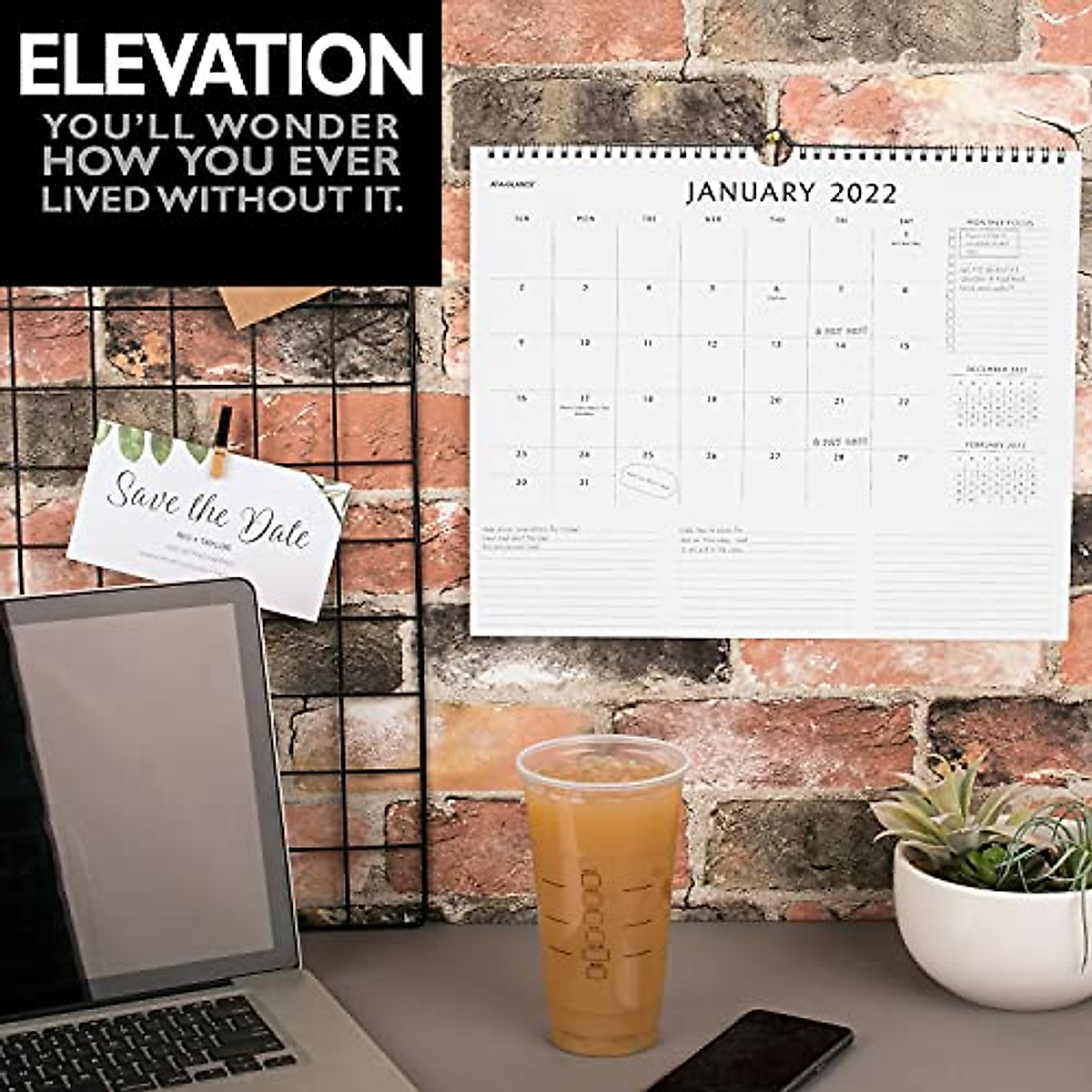 2022 Wall Calendar by AT-A-GLANCE, 15" x 12", Medium, Monthly, Wirebound (PM75828)