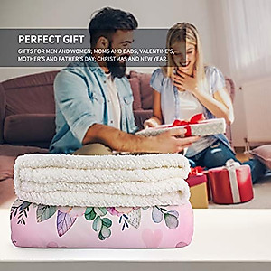 Jekeno Skulls Gifts for Women Men - Flower Floral Skull Sherpa Blanket Gift for Adult Kids Skull Lovers Halloween Birthday Christmas, Soft Black Throw Decor Bedroom Living Room Sofa Bed Couch 50"x60"