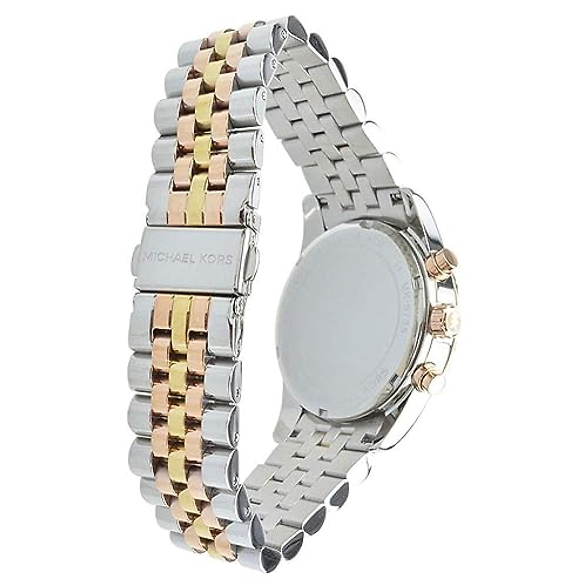 Michael Kors Watches Women's Lexington Quartz Watch with Stainless Steel Strap, Silver, 20 (Model: MK5735)