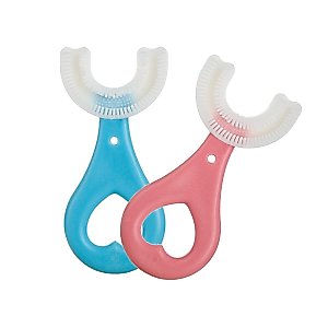 通用 Manual Toothbrushes for Kids 2-6 Years, 360 Degree Cleaning U-Shaped Kids Toothbrushes.