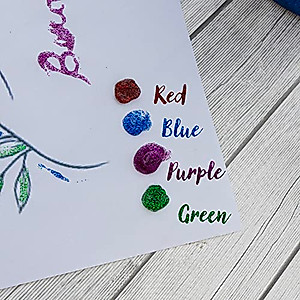 BAZIC Glitter Glue Classic Color, Non-Toxic Washable Glitter Glue Tube for Slime Paints Art Crafts at School Home, Gift for Kids (6.76oz/Pack), 4-Packs