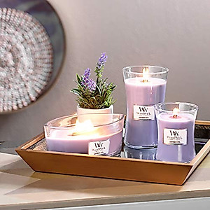 WoodWick Ellipse Scented Candle, Lavender Spa, 16oz | Up to 50 Hours Burn Time
